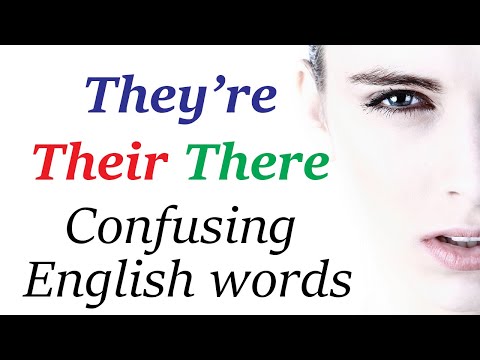 There their and they are meaning difference in Urdu | Confusing English words translation in Hindi