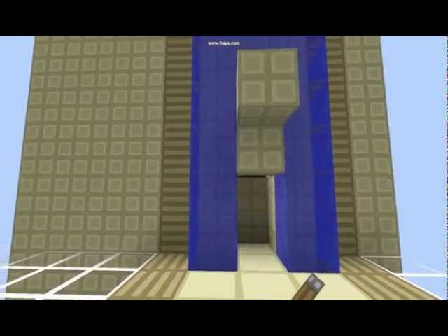 The real Waterfall Splitter entrance 7x7x5 Minecraft Map