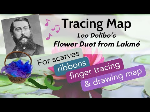 Song Map and Tracing Activity - Calming Brain Break - Flower Duet - Doodle