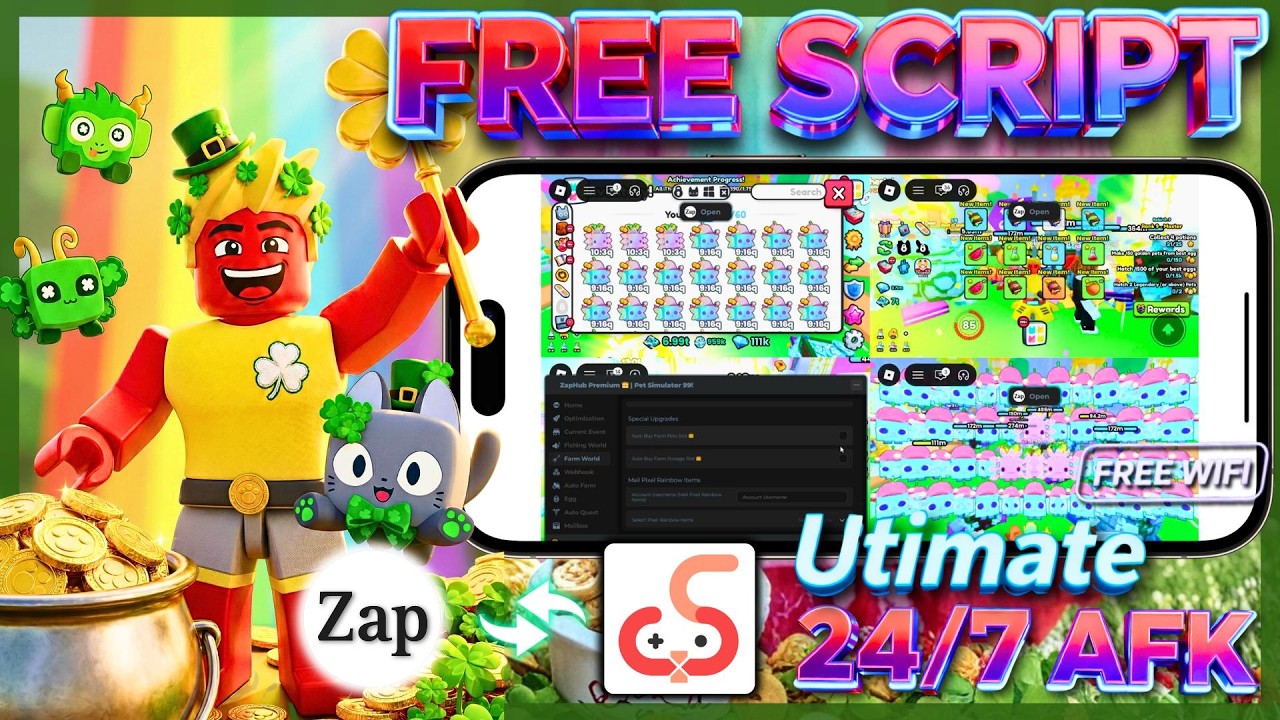 🔥💥How to use UgPhone+ZAPHub Script 2026 In PS99 |【No Key】Autofarm, Autohatch, Auto Items, Mobile&PC