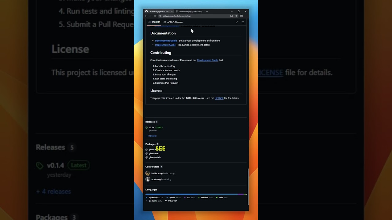 Glean — the self‑hosted RSS reader designed for reading enthusiasts.  #github