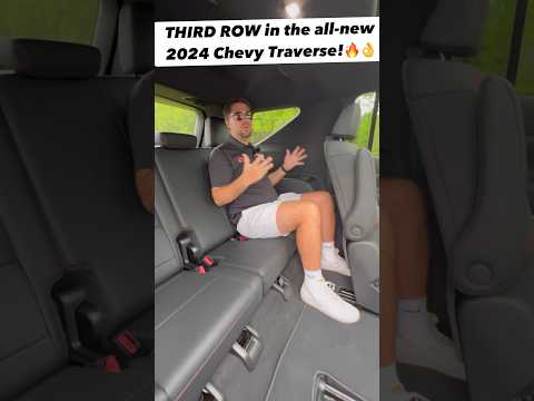 Check out the BIG Third Row in the NEW 2024 Chevy Traverse!