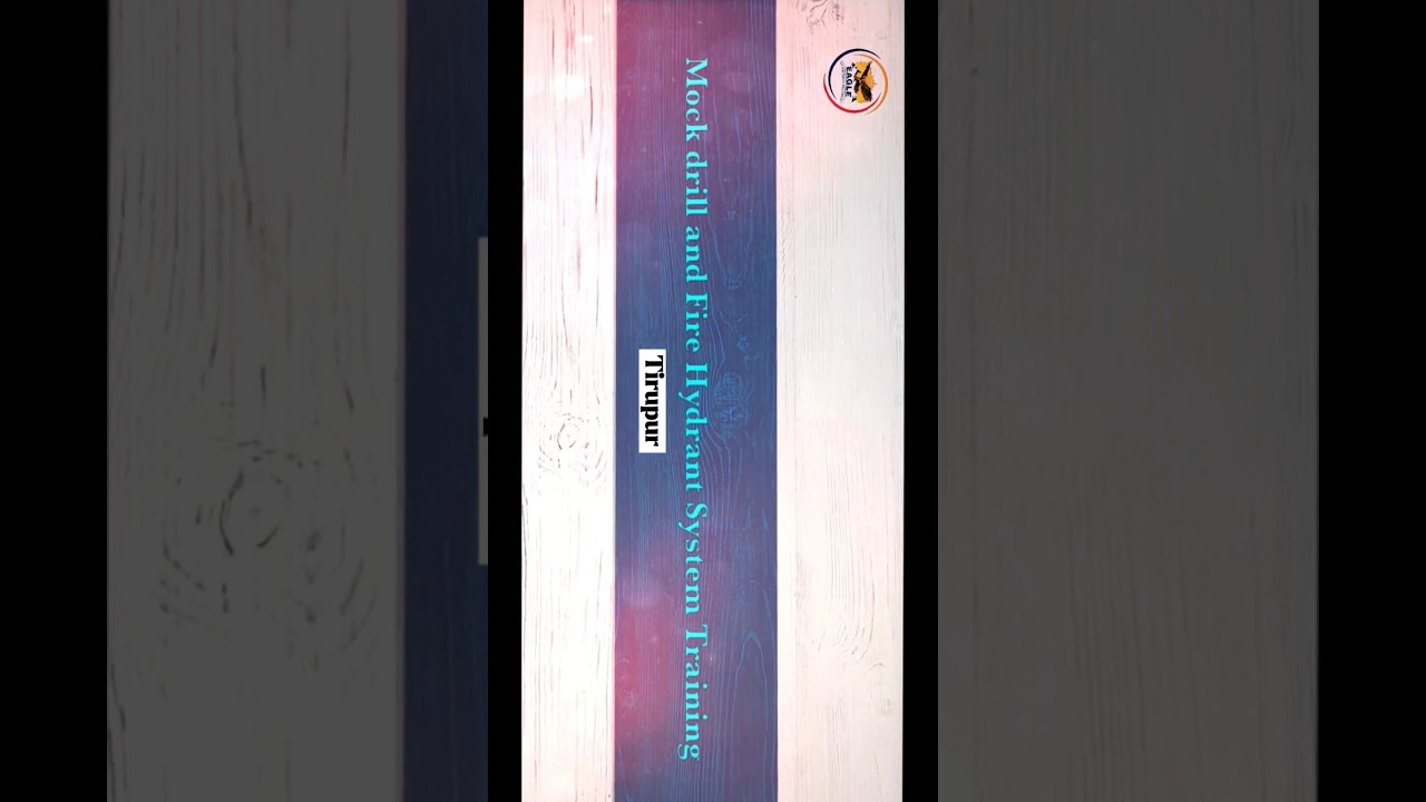 Fire safety mock drill and fire hydrant system training done by Eagle fire safety team #firesafety