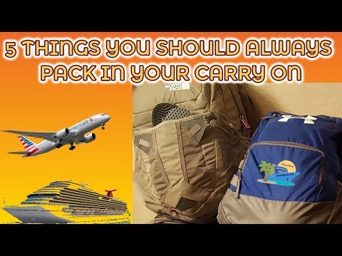 CRUISE PACKING YOUR CARRY ON – Sharon at Sea Travel
