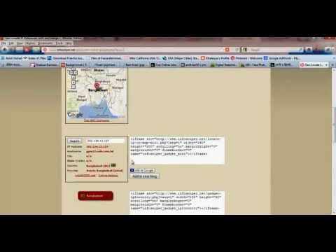 How to Get IP tracker HTML code for your website or blog
