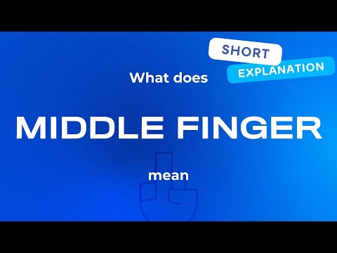 Meaning of middle finger