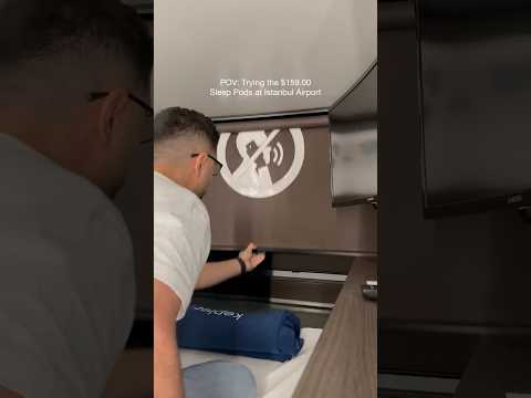 I Paid $159 To Try The Sleep Pods At Istanbul Sabiha Airport | #airportlounge #Istanbul #Airport