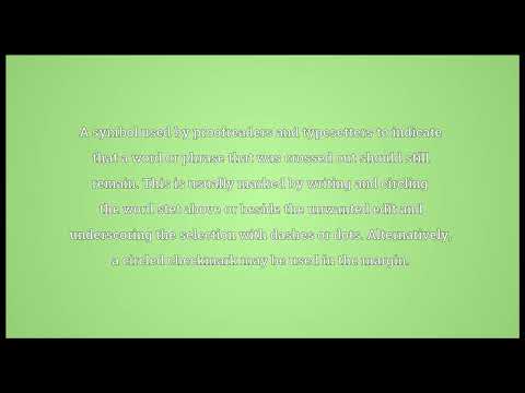 Stet Meaning