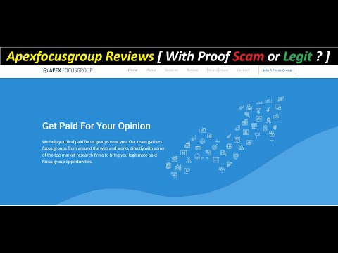 Apexfocusgroup Reviews [ With Proof Scam or Legit ? ] Apexfocusgroup ! Apexfocusgroup Com Reviews