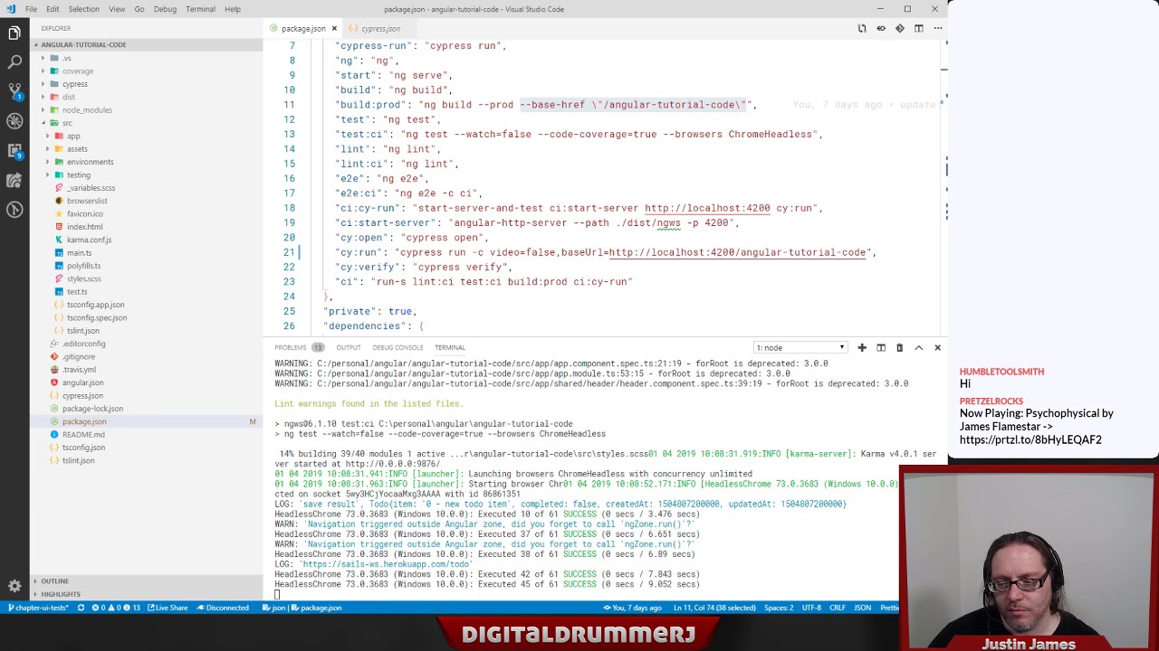 Ep6 - Part1: Github Pages Deployment from TravisCI for our Angular project