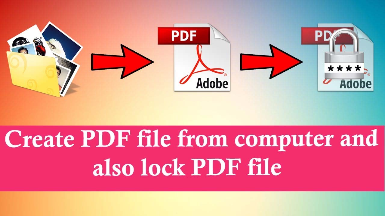 Pc se PDF file kaise banaye | How to Create a PDF and PDF lock file from Computer |ARPIT MESHRA|