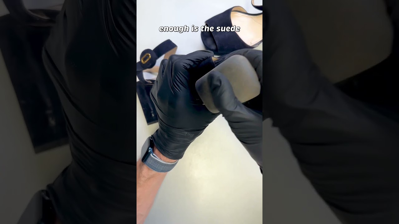 $1,000 Prada Suede Pump Cleaning - How It’s Cleaned
