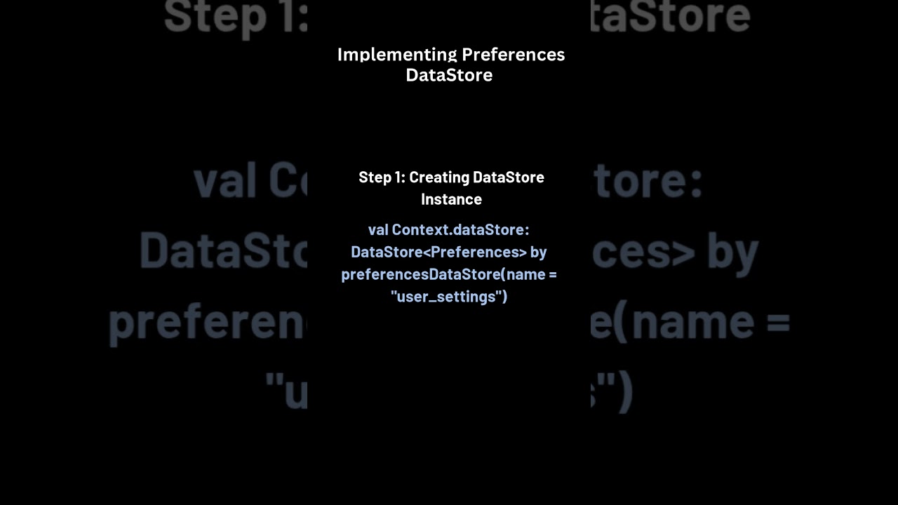Jetpack DataStore Explained in Minutes #Kotlin #android #datastore