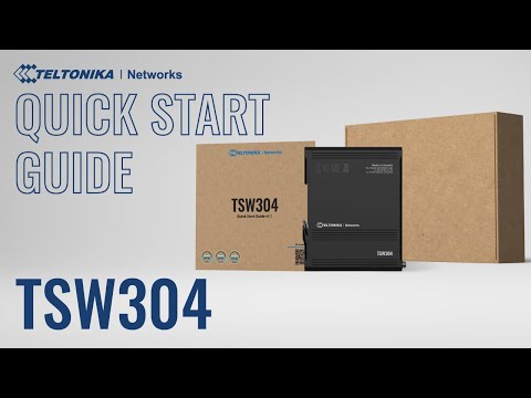 TSW304 - Din Rail Switch | Quick Start Guide