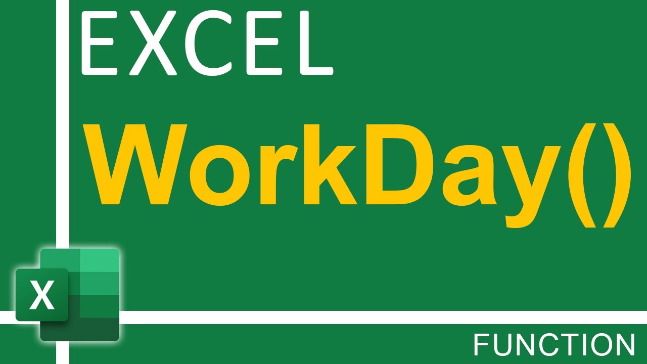 How To Use Excel WorkDay Function | Excel Tutorial for Everyone