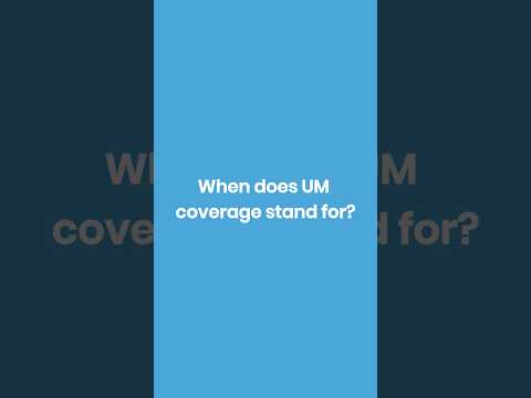 What Does UM Coverage Stand For? #Lawyer #Law #Attorney