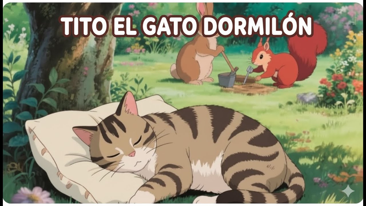 El Gato Dormilon  - Cuentos Infantiles
