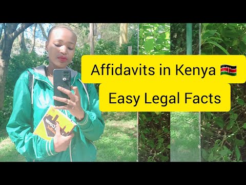 Affidavit meaning & types in  Kenya🇰🇪