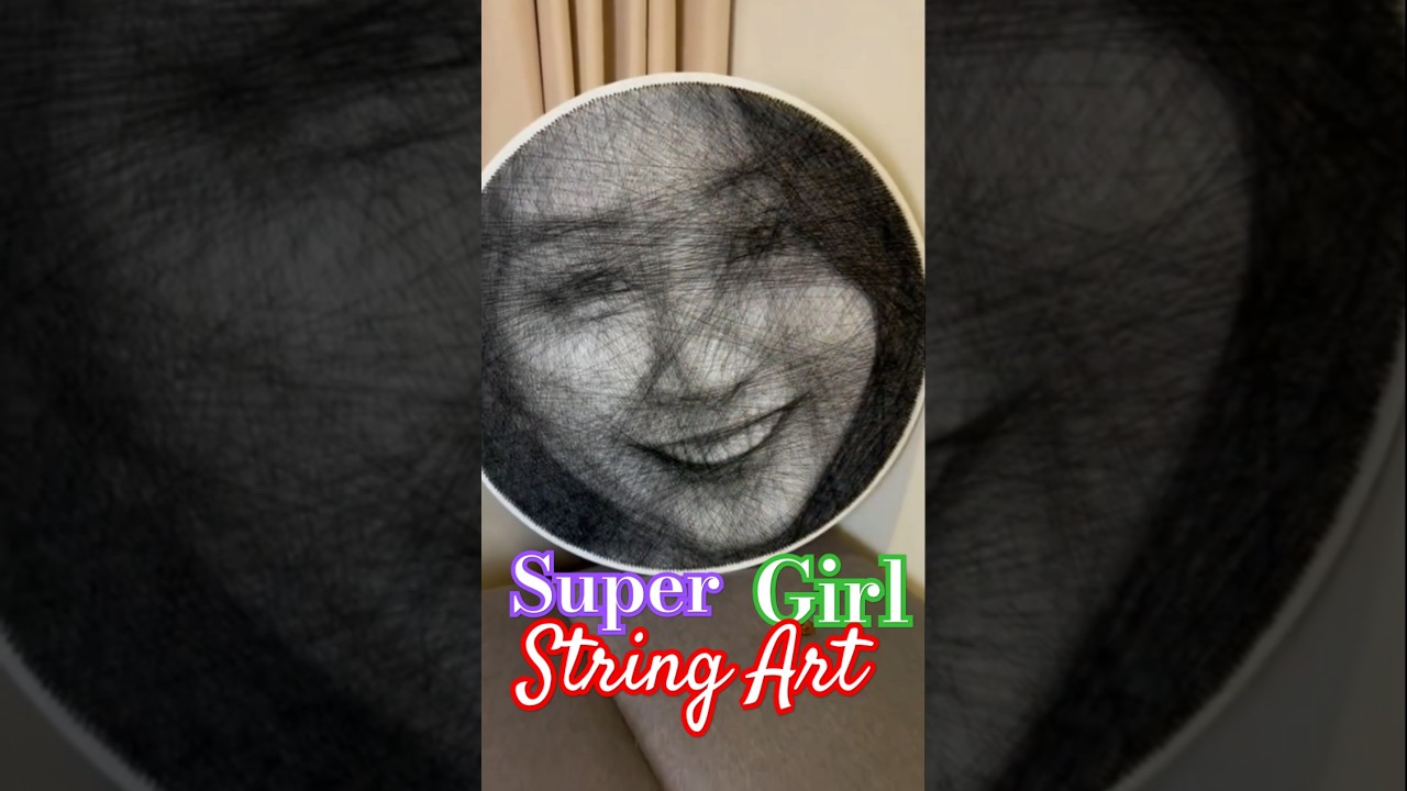 DIY String Art Tutorial How To Make String Art/Nail And Thread String Art By Me/String Art By Me#art