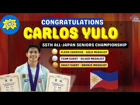 Carlos Yulo | Gold Medal in 55th All Japan Seniors Championship in ...
