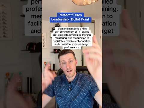 Let me know what bullet points you want next #resume #cv #career #jobsearch