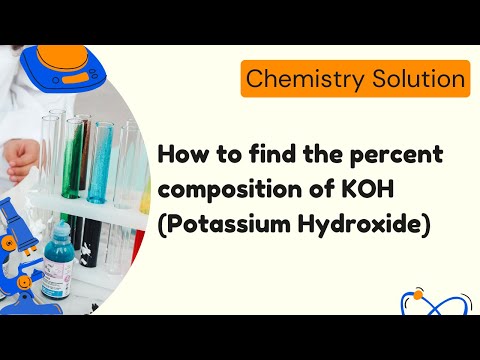 How to find the percent composition of KOH (Potassium Hydroxide)