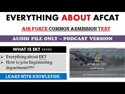 Everything About AFCAT EKT Exam | Audio Only | Knowlefide