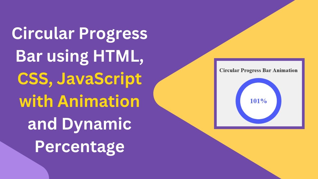 Circular Progress Bar with HTML, CSS, and JavaScript | Step-by-Step Guide ⏳