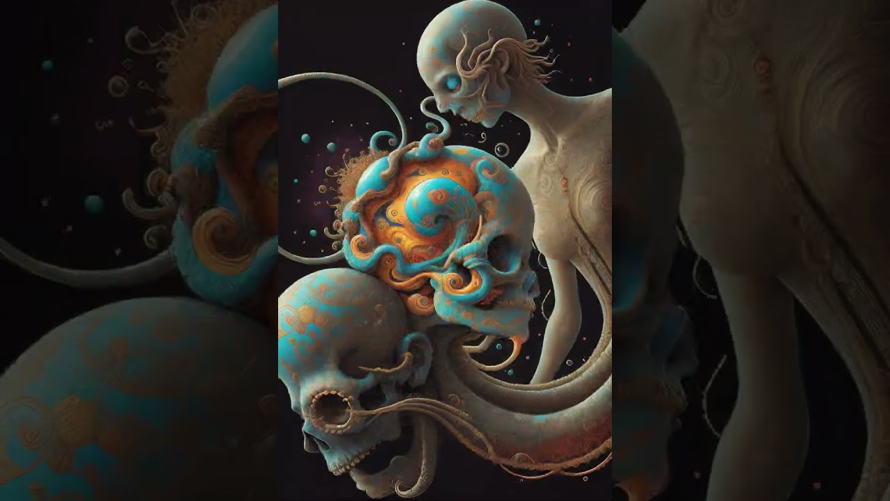 Skulls and Ladies - Infinite Zoom using Automatic1111 and Deforum animation.