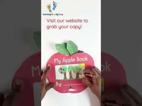 Apple Facts Book for Children | All About Apples | Learning Step By Step #apples #appleactivity