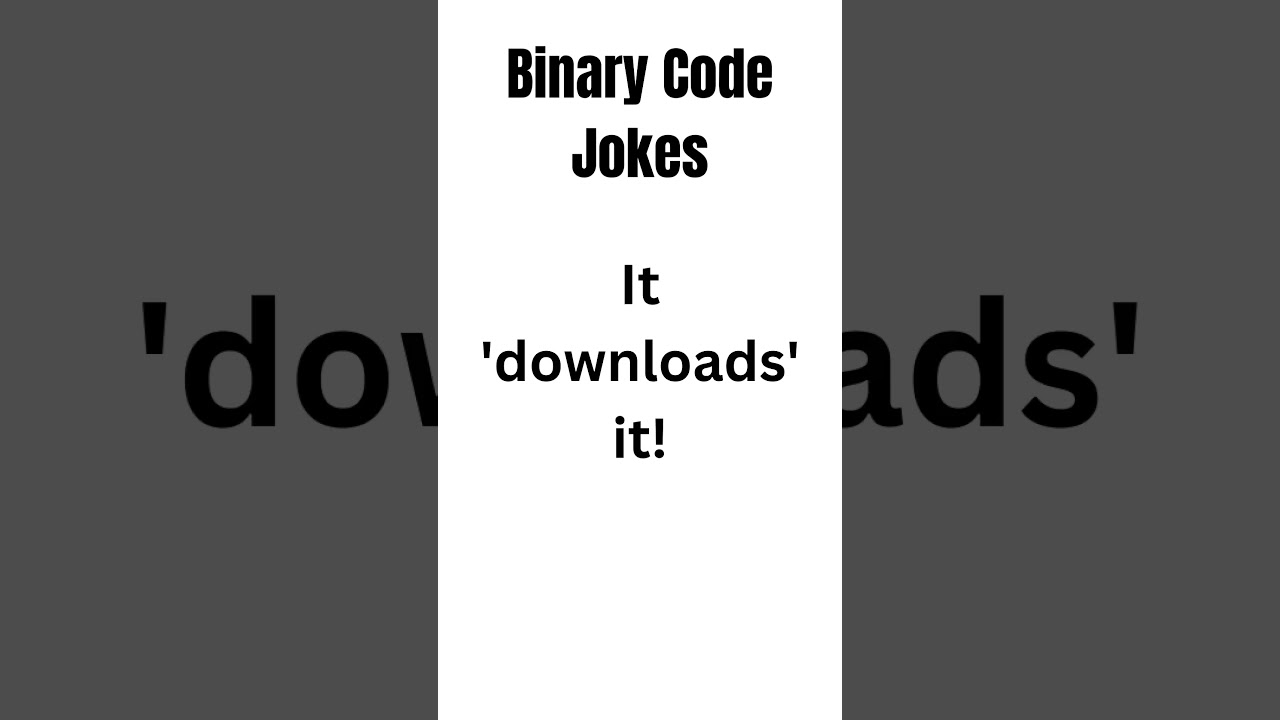 Hilarious Binary Code Jokes