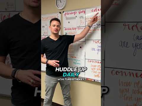 The daily huddle, a crucial practice in our business broken down. #dailyhuddle #companyculture