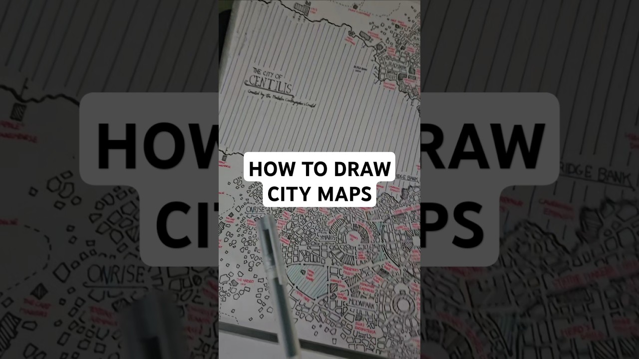 How to Draw City Maps in D&D #dnd #mapmaking #dnd5e #worldbuilding