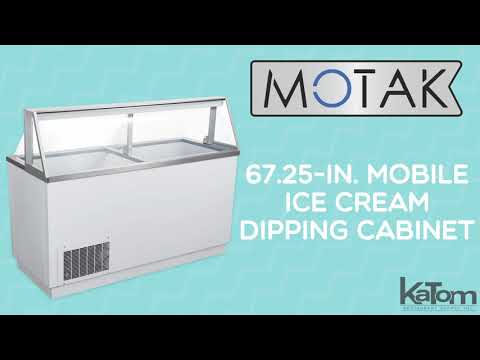 MoTak 67.25-in. Mobile Ice Cream Dipping Cabinet (MDC26-X)