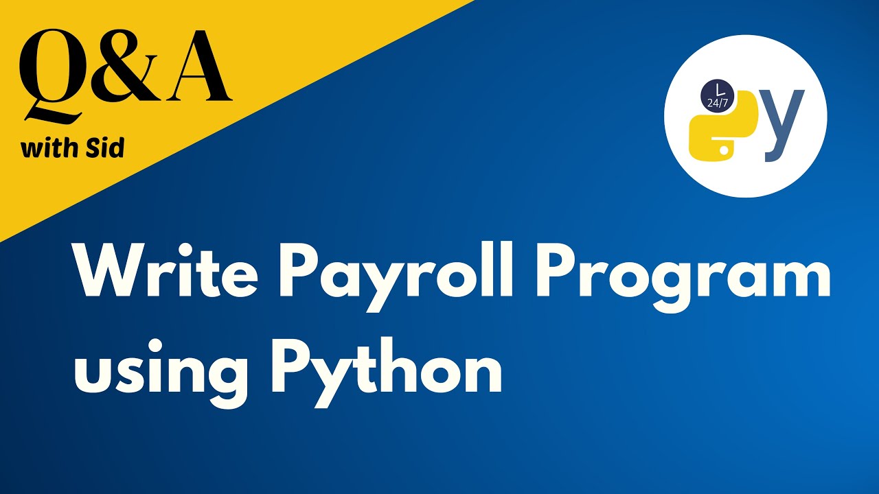 How to write payroll program using python? #protips #tips #tipsandtricks #python #coding #learning