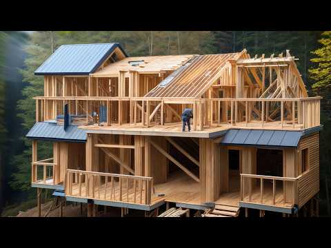 180 Days A Man Built This Huge House Alone
