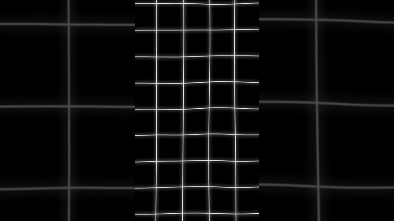 White glowing grid on a black background with a waving effect