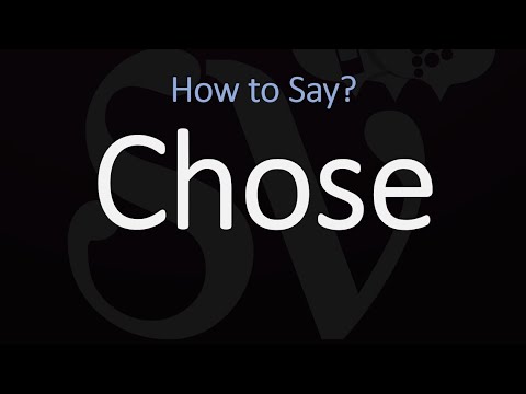 How to Pronounce Chose? (CORRECTLY)