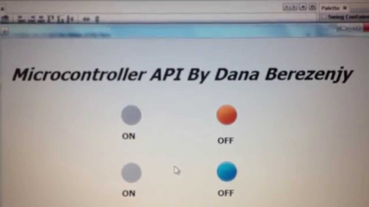 Create a GUI in Java with Micro Controller  to Control Three Led's  By Dana Berezenjy