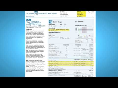 Understanding Your LADWP Solar Bill