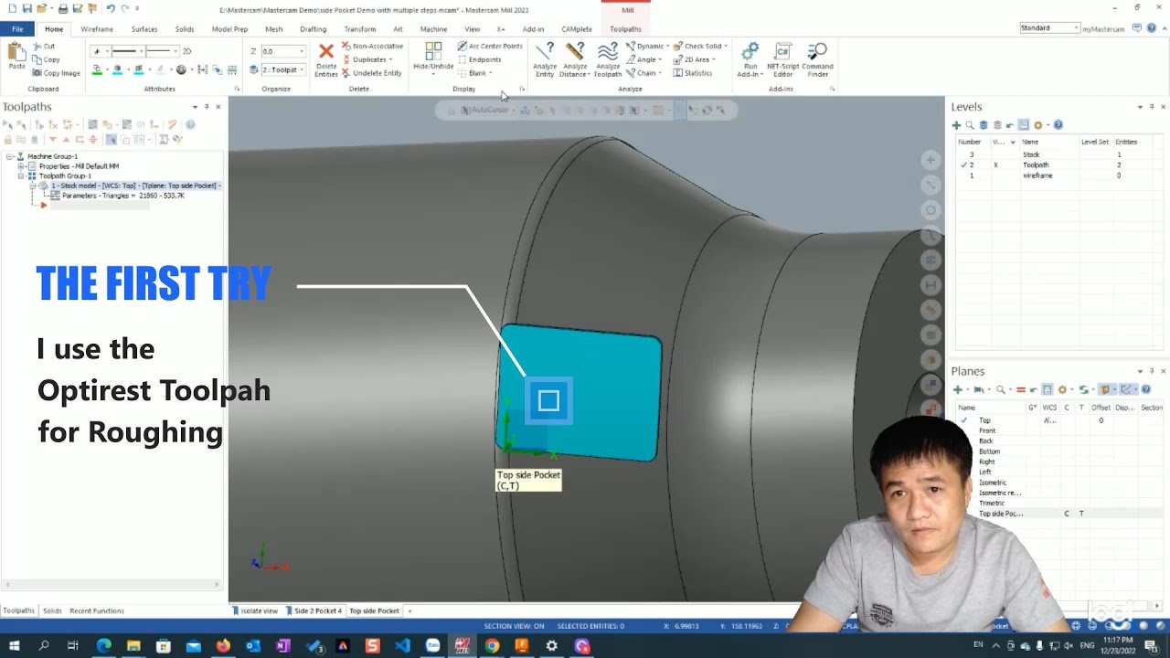 Mastercam tips - Using Project toolpath for Roughing