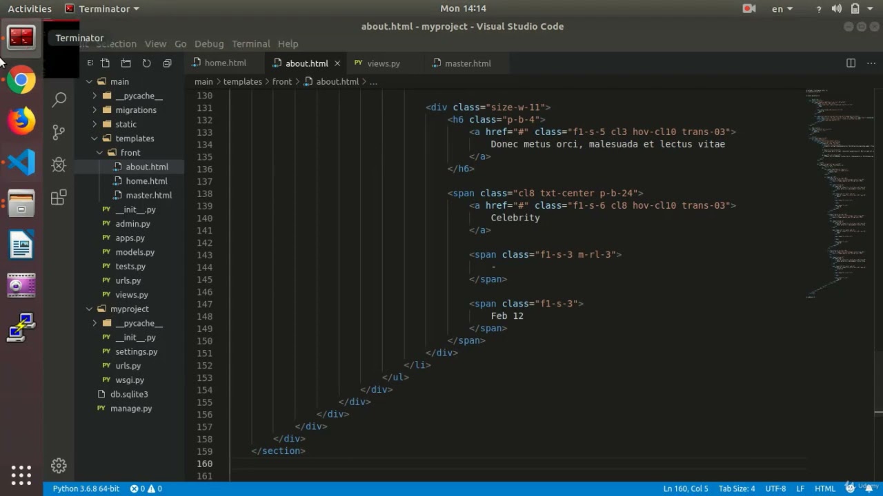 Use MasterPage | Python and Django