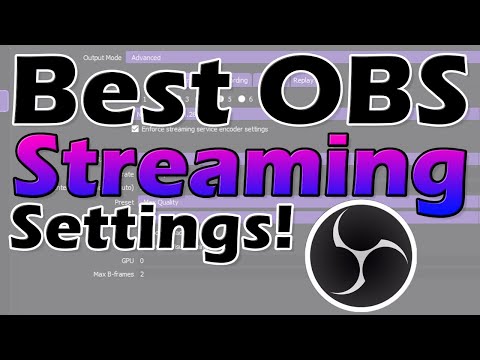 The Best OBS Streaming Settings for 1080p 60 FPS 2019!