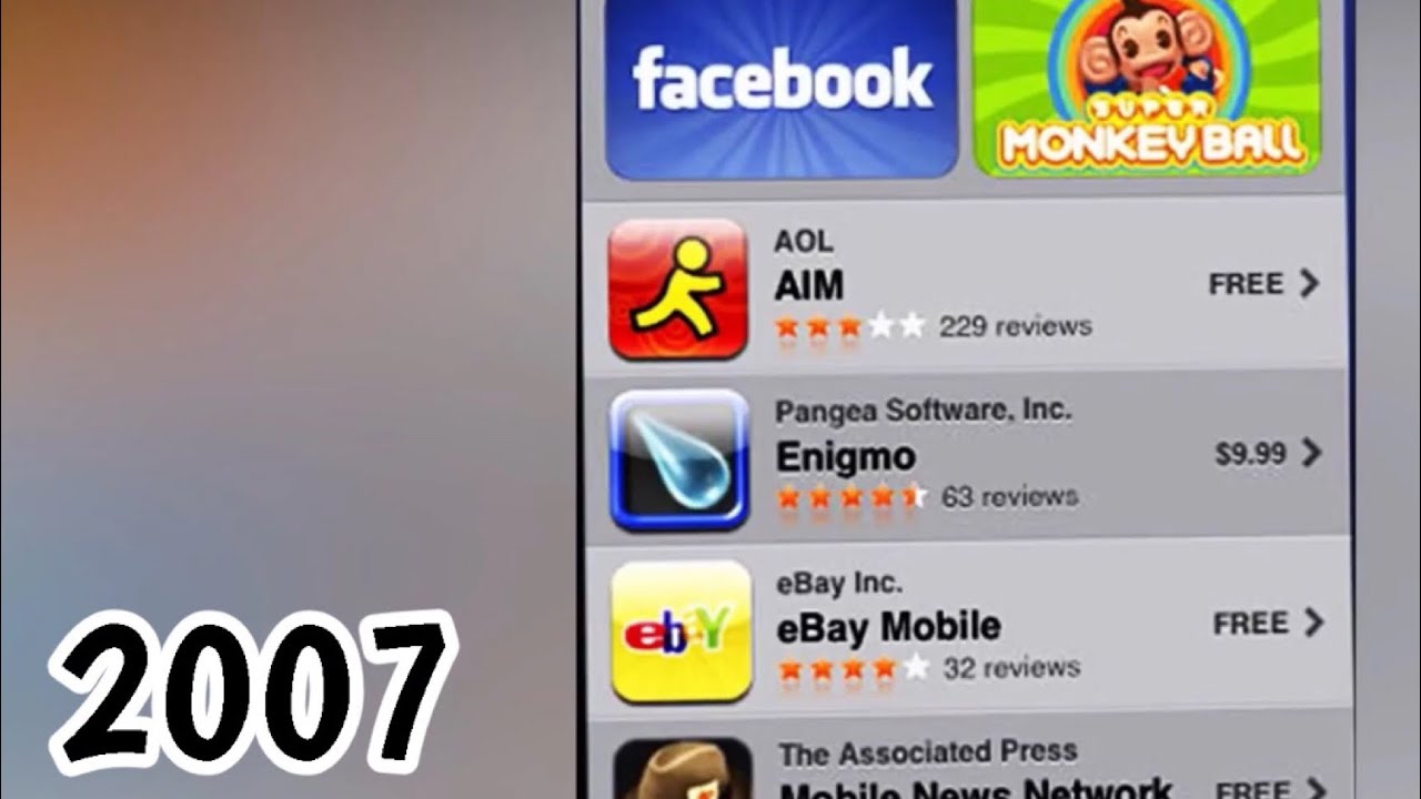 Evolution of the App Store 2007 - 2019 | HD