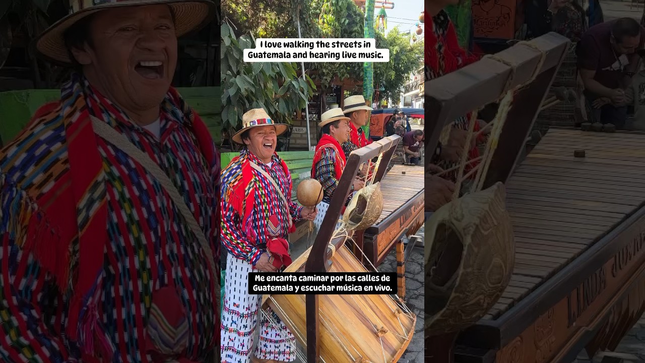 Marimba music in Guatemala! #lakeatitlan #lagoatitlán #panajachel #chapin #soy502 #sanjuanlalaguna
