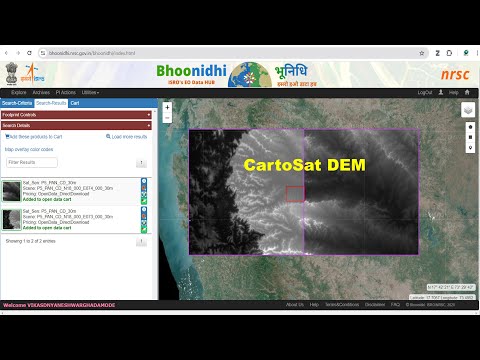 How to Download CartoSat-1 DEM from the Bhoonidhi Portal