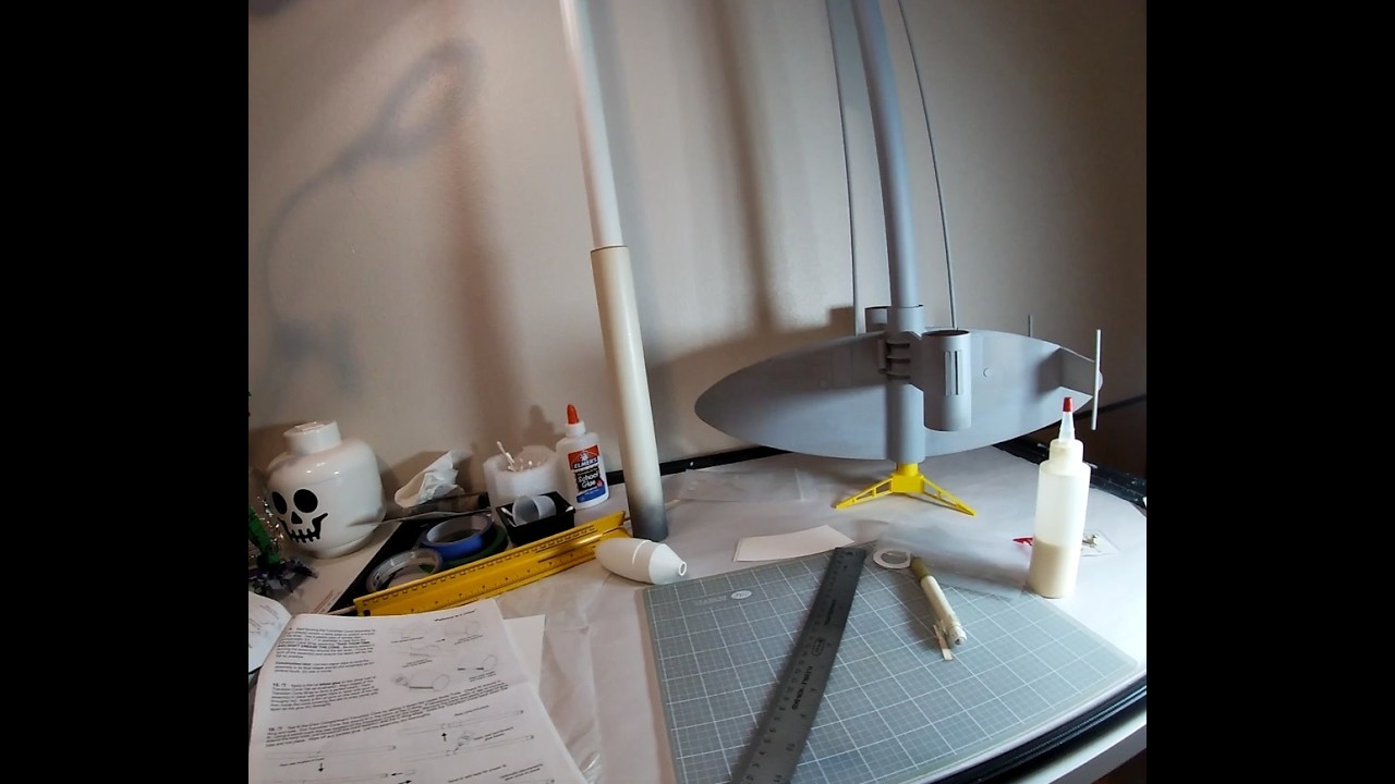 Model Rocket Progress on Q Modeling USS Andromeda