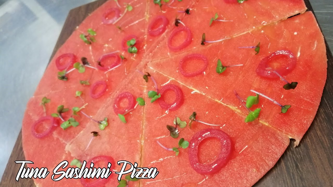 Tuna Sashimi Pizza