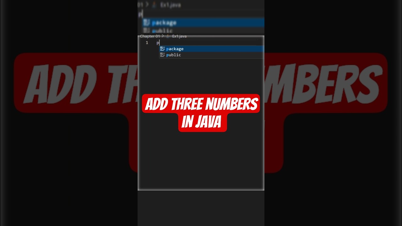 Add Three Numbers in Java | Simple Program for Beginners