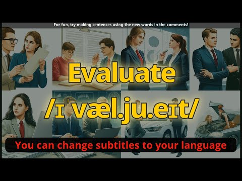 Evaluate meaning with 5 examples